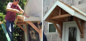 How to Build a Roof Overhang Over an Exterior Door | 10 Methods