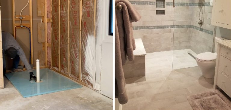How to Build a Curbless Shower on Wood Floor | 11 Easy Steps
